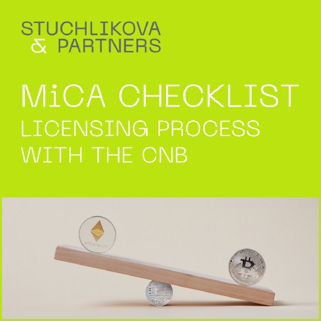 MiCA Checklist - Licensing Process with the Czech National Bank ...