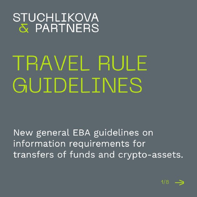Travel Rule Guidelines - Stuchlíková & Partners